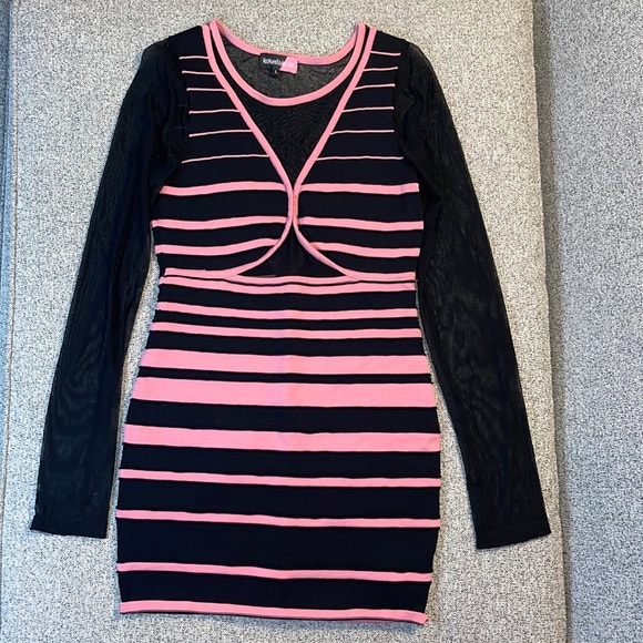 Hot Miami Styles | Dresses | Hot Miami Styles Mesh Accent Mini Dress ...